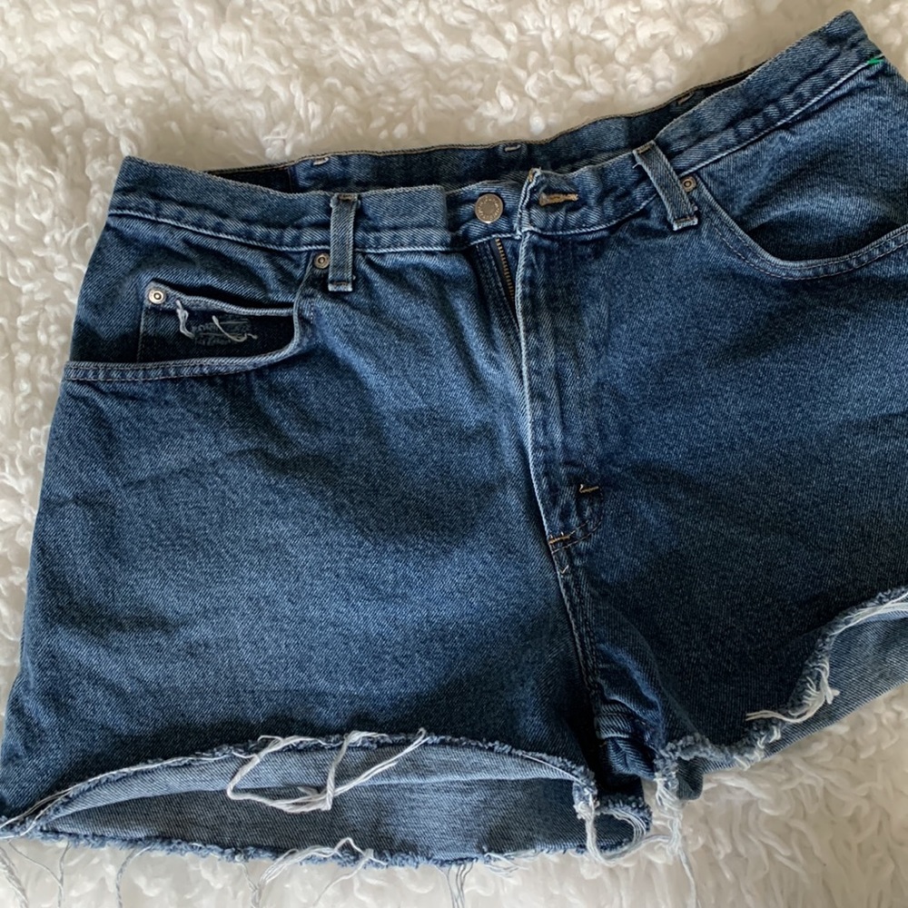 Wrangler Denim Shorty Shorts Vintage Cut Offs 36 Rela… - Gem